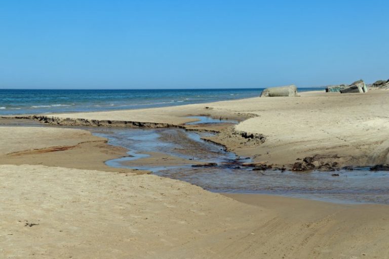 The best beaches at the North Sea coast of Jutland Denmark