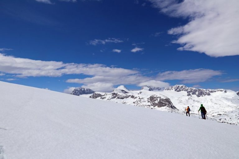 Exploring the Dachstein massif in Austria